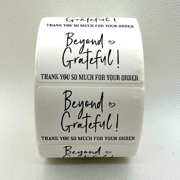 Stickeraft | Office | Beyond Grateful Thank You Sticker Label Thank You ...